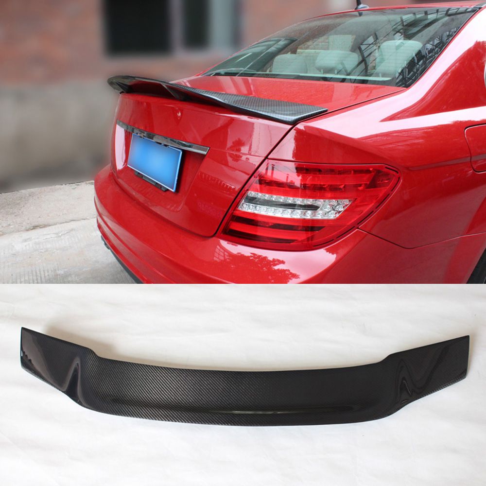 2021 R Styling Carbon Fiber Car Rear Spoiler Wing Lip For Mercedes Benz