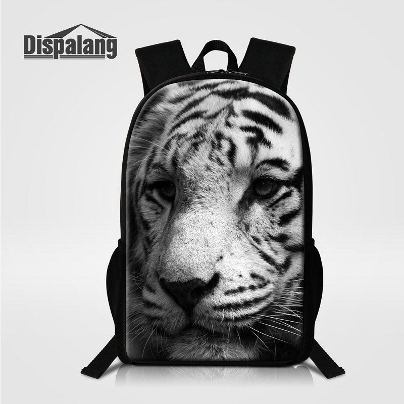 3D Printing Lion Animal Backpack For Men Children School Bag Backpack ...