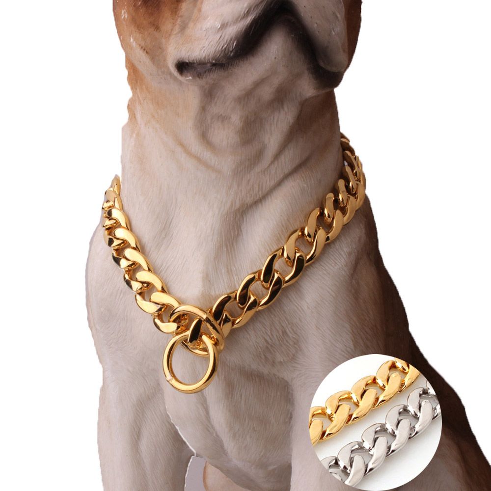 2021 Stainless Steel Pet Dog Chain Puppies Medium Dogs Collar NK Chains ...