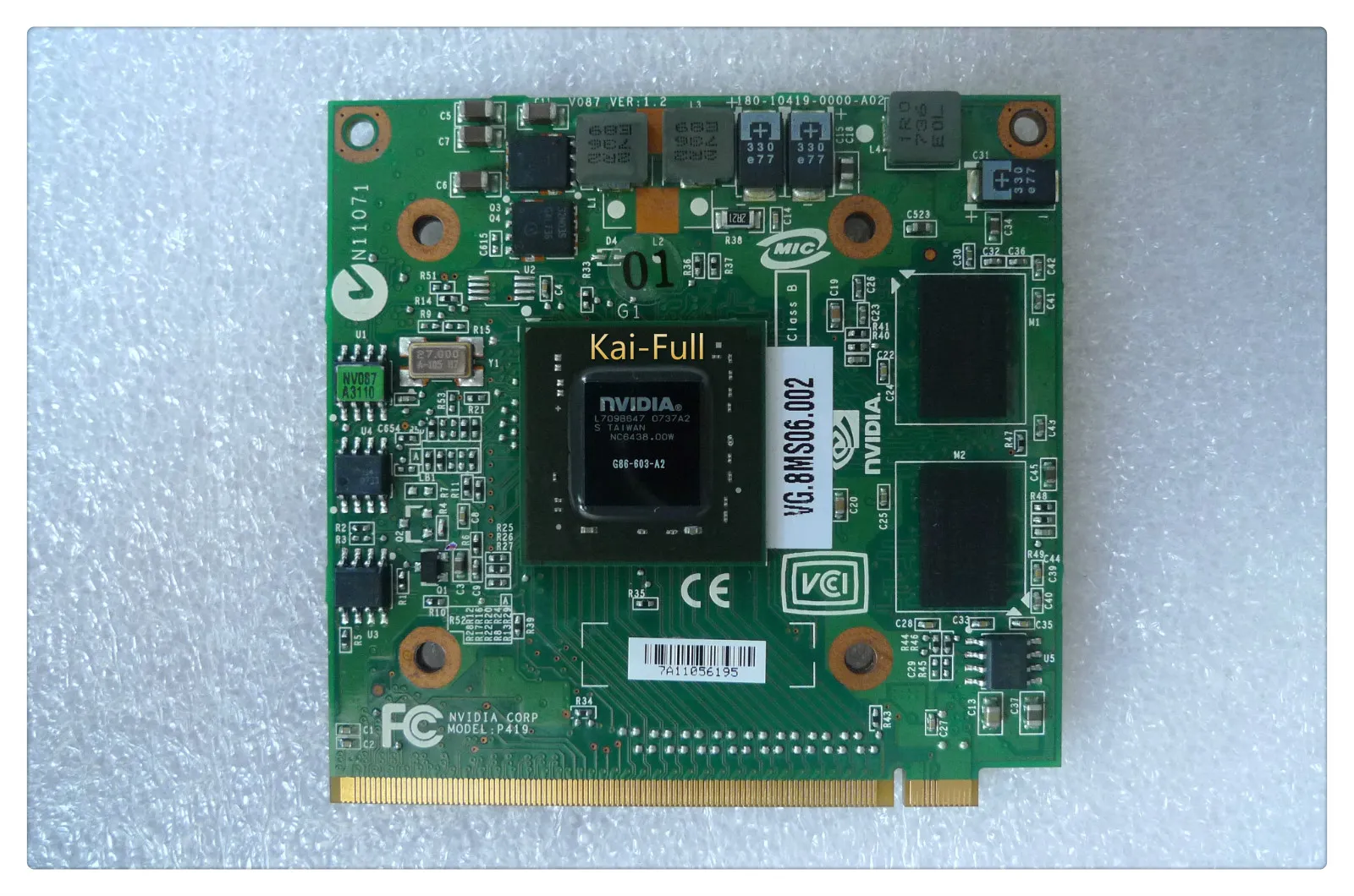 Carte Graphique NVidia Fo GeForce 8400M MXM IDDR2 128MB MX Pour ...
