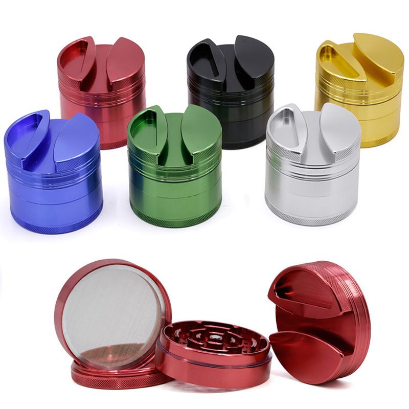 2021 75mm Tobacco Grinder 63mm 4 Layers Aluminum Alloy Herb Grinder ...