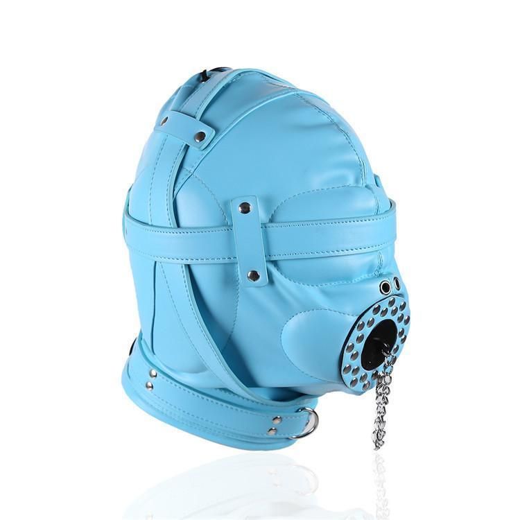 Lockable Quality PU Leather Diver Mask Gimp Hood Full Covered ...