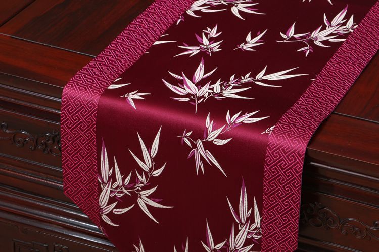230x33 Cm Long Bamboo Chinese Silk Brocade Table Runner Decorative ...