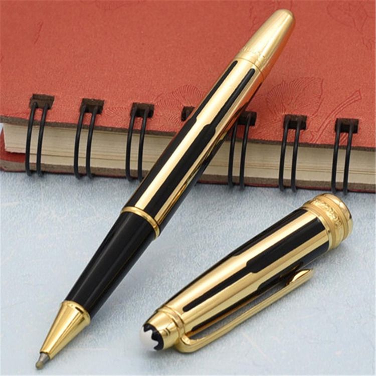 Wholesale High Quality New Black And Gold Stripes Roller Ball Pen ...
