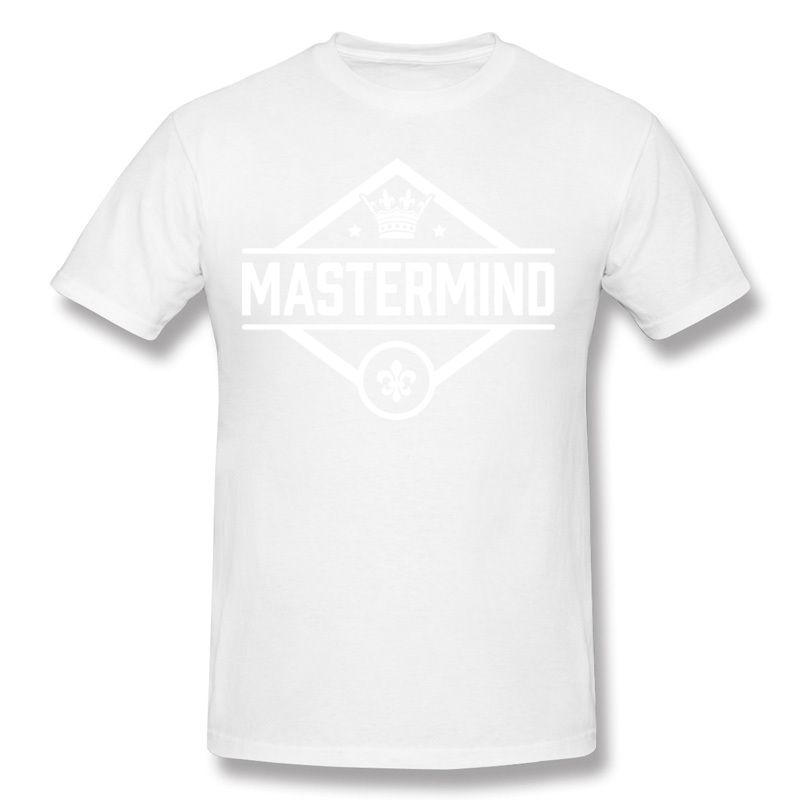 Hot Sale Man 100% Cotton MASTERMIND T Shirt Man Crewneck White Short ...
