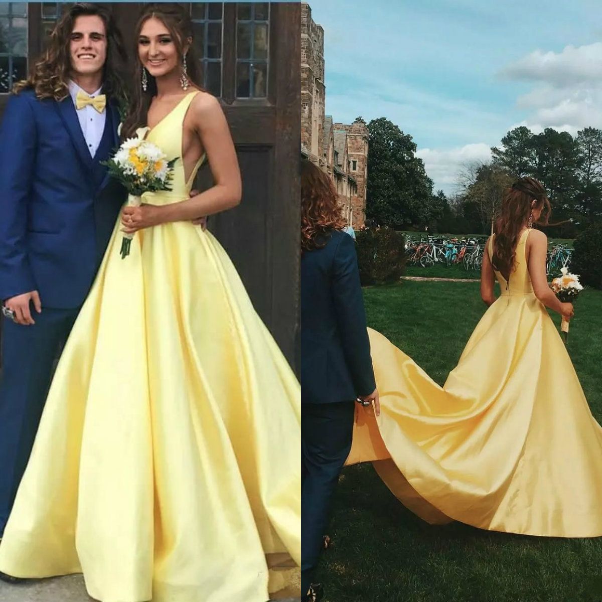 Light Yellow Prom Dresses