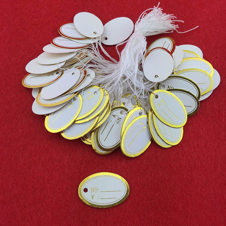 Blank Price Tag Plastic String With Hanging String 8 Styles For Jewelry ...