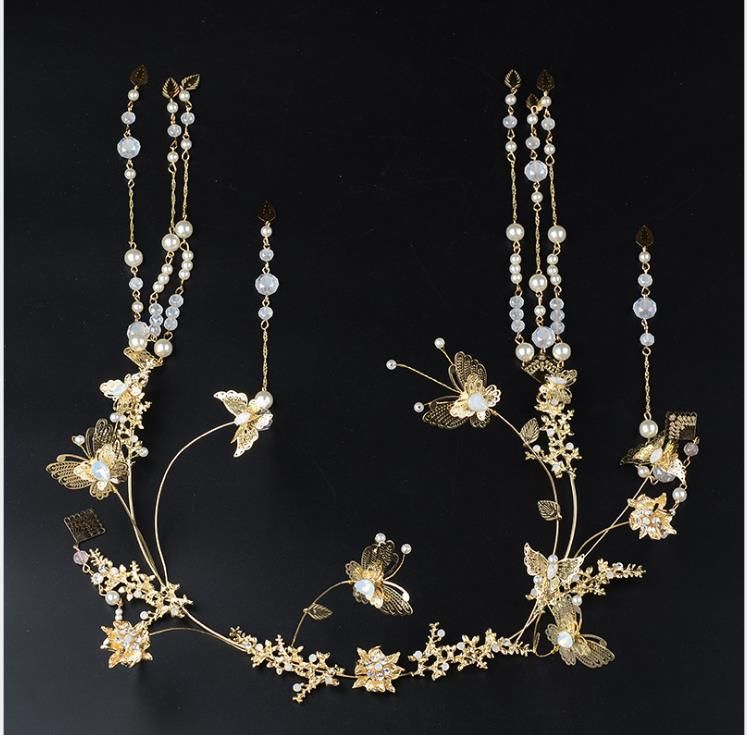 Chinese Style Wedding Bride Headdress Costume Hair Barrette Fazan ...