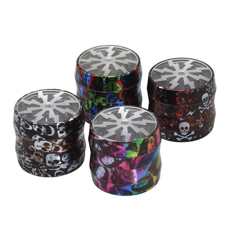 GhostHead 4 Layer Herb Grinder 50mm | Camo Skull Design, CNC Aluminum ...