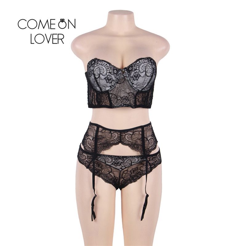 2020 Comeondear Lingerie Sexy Hot Erotic Black Lace Intimo Donna Sexy