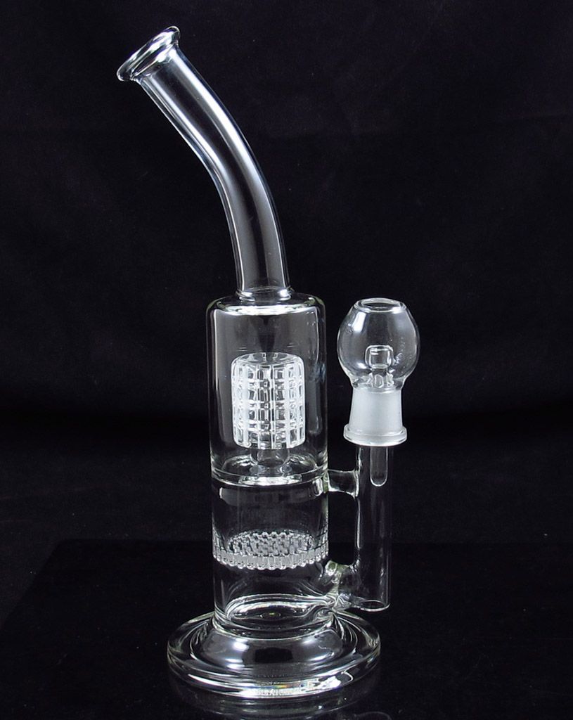 2020 10.5 Inch Two Functions Glass Bubbler With Barrel Honeycomb Perc ...