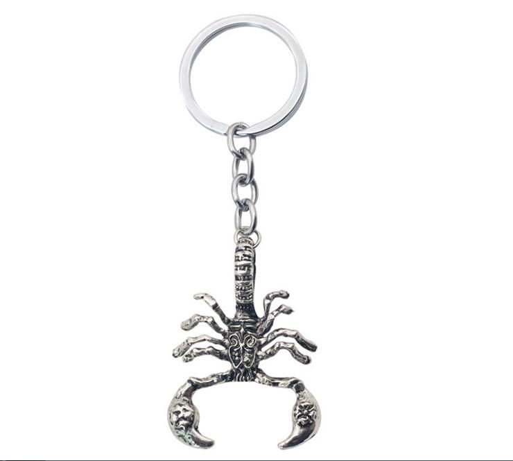 New Scorpion Pendants Metal Chain Scorpio Insect For Mens Key Chain Key ...
