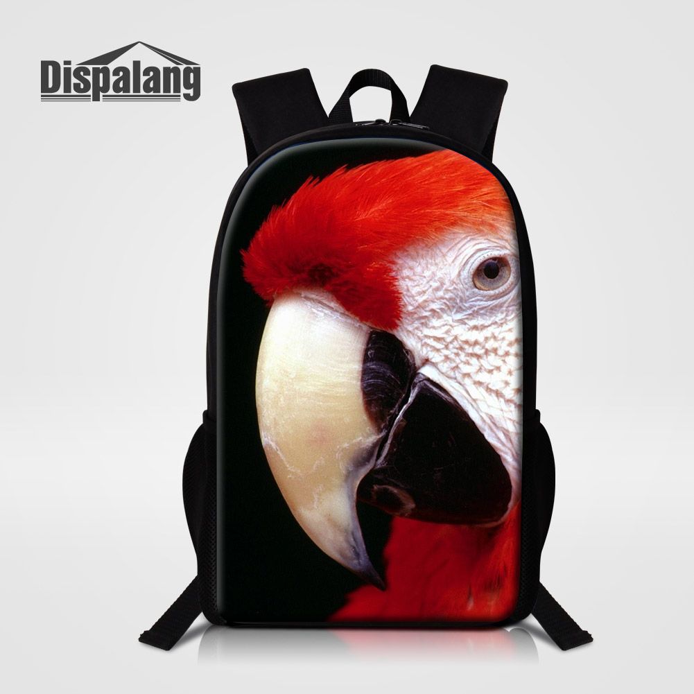 3D Printing Animal Parrot Backpacks For School Backpacks For Teenage ...