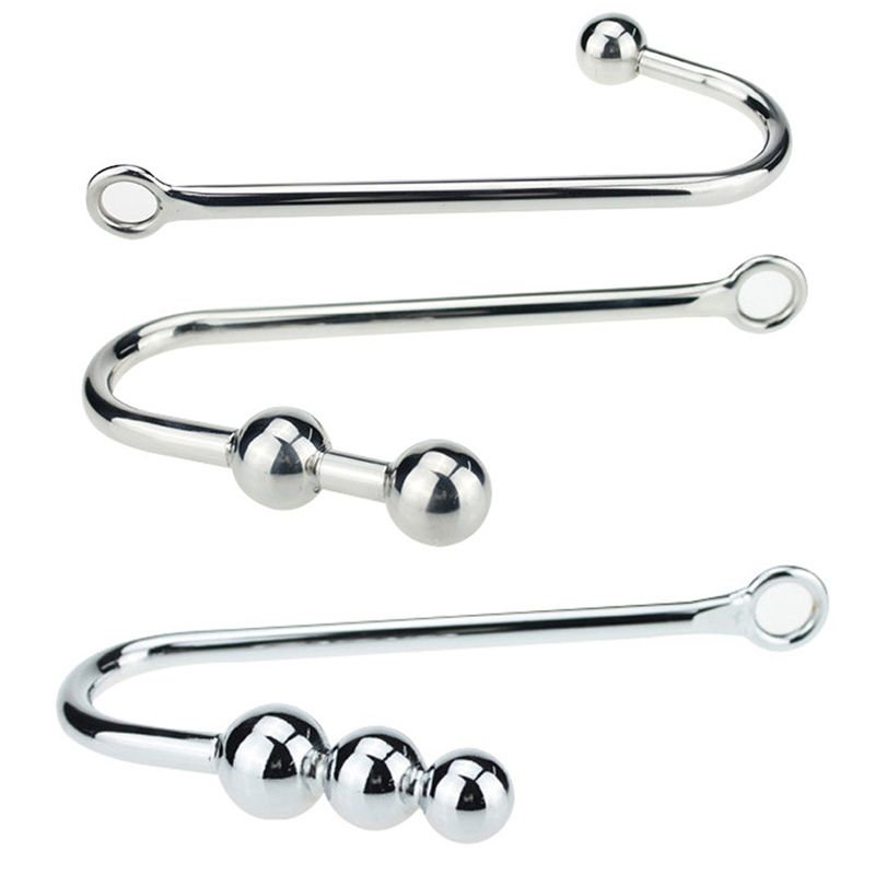 3 Dimensioni Sexy Schiavo Schiavitù Gancio Anale In Acciaio Inox Gancio