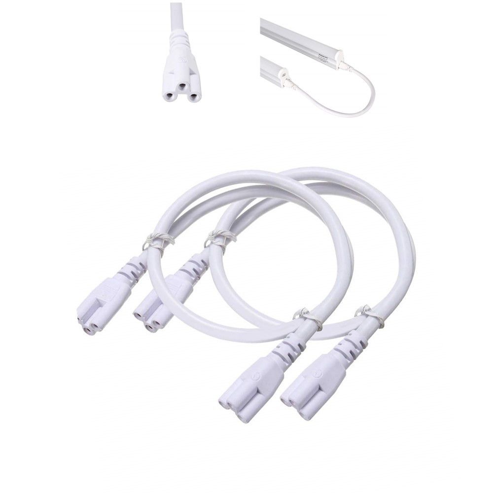 2021 1ft 2ft 3ft 4ft 5ft Extension Cord T5 T8 Connector Cable Cord Wire ...