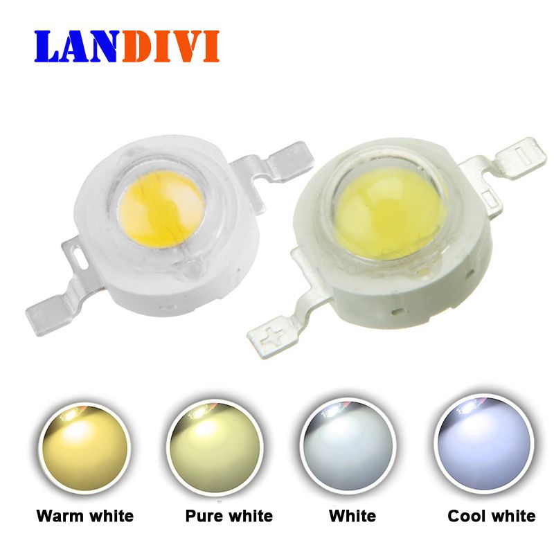 10PCS 3W Warm White High Power LED Light Emitter 3000K-3500k with 16mm ...