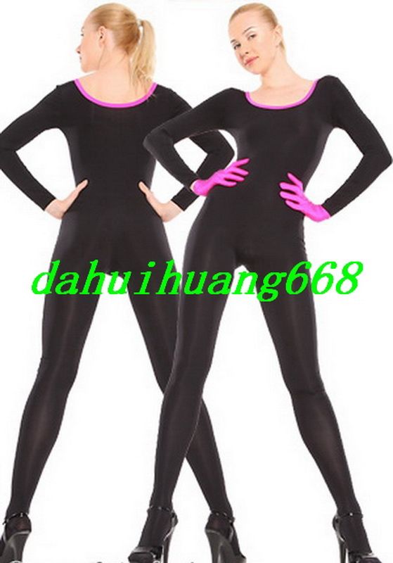 Best Quality Sexy Black Pink Lycra Spandex Suit Catsuit Costumes Unisex