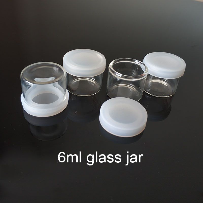 DHL 6ml Non Stick Glass Concentrate Container Glass Bottle Wax Dab Jar ...