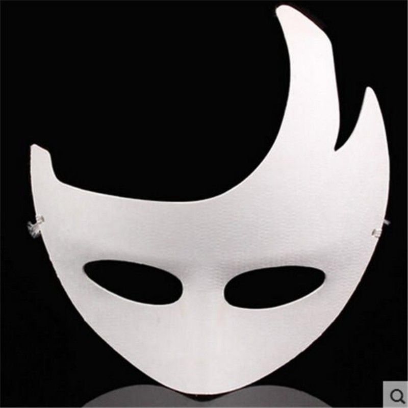 Halloween Wholesale White Unpainted Face Mask Plain Blank Version Paper ...