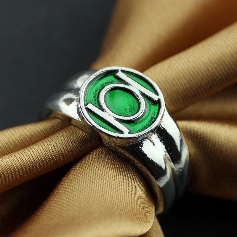 Green Lantern Ring Silver