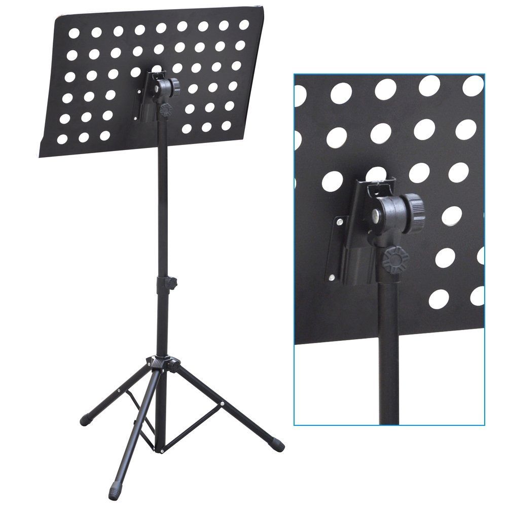 Heavy Duty Orchestral Sheet Music Stand Holder Height Adjustable Tripod ...