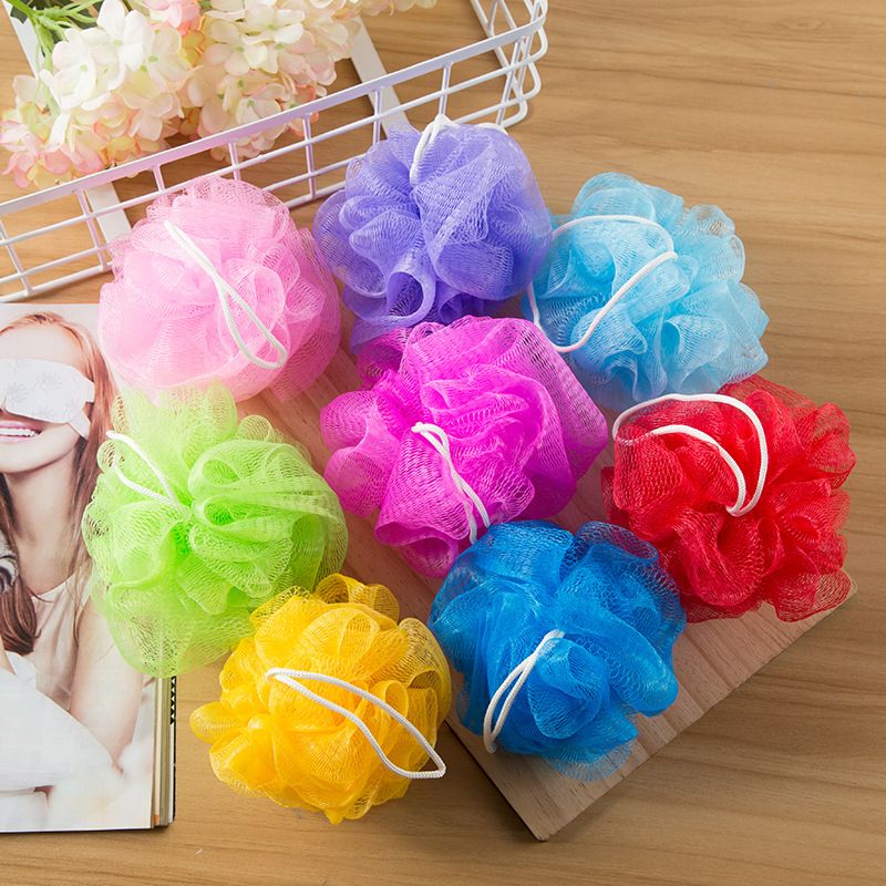 2021 20 Gram Bath Sponge Mesh Pouf Nylon Loofahs Small Mesh Bath Ball ...