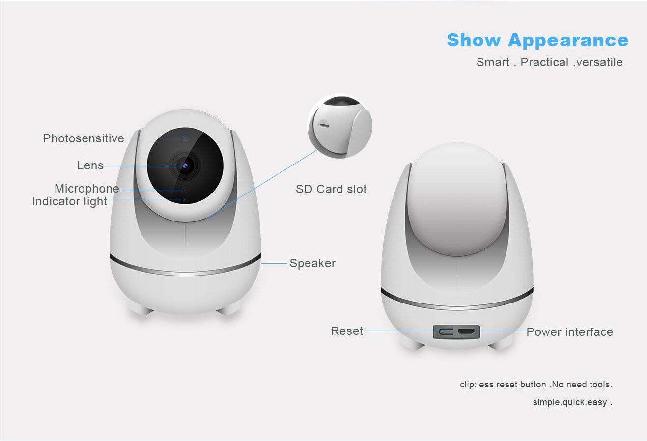 Auto Tracking 1080P WIFI Camera 360 Degree Two Way Audio 2MP Automatic ...