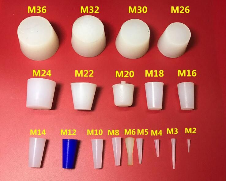 Silicone Rubber Cone Tapered Stopper Plugs Powder Coating Paint Color ...
