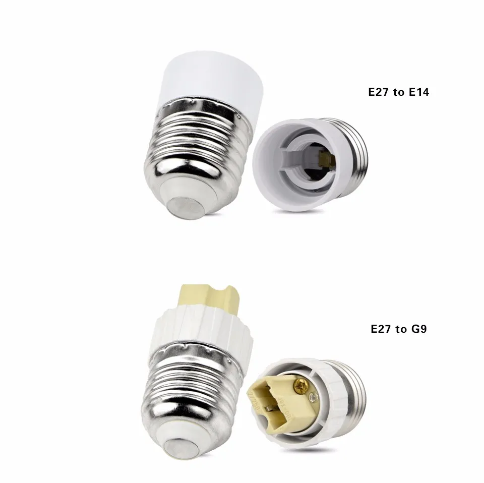 220V 110V E14 E27 B22 GU10 E12 G9 Base De Tornillo LED Socket Holder Adaptador De Luz LED Para ...