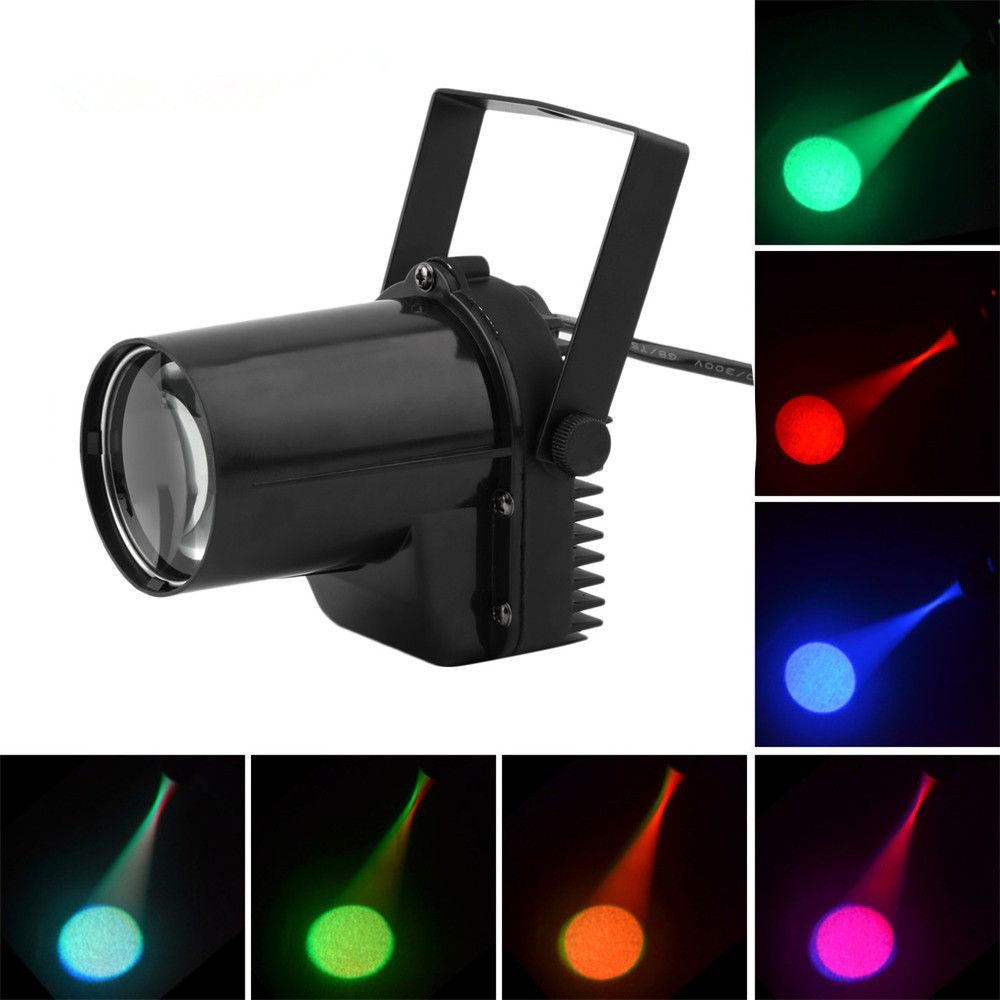 5W Mini LED Pinspot Spotlight Effect Stage Light RGBWYP Beam Lighting ...