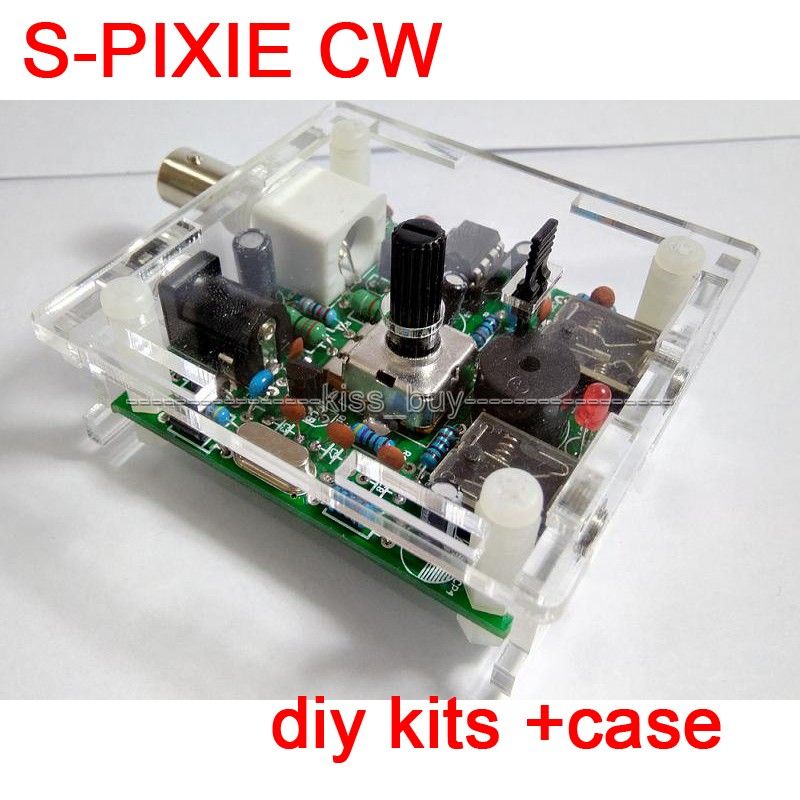 2021 S PIXIE CW QRP Shortwave Ham Amateur Radio Transceiver 7.023MHz ...