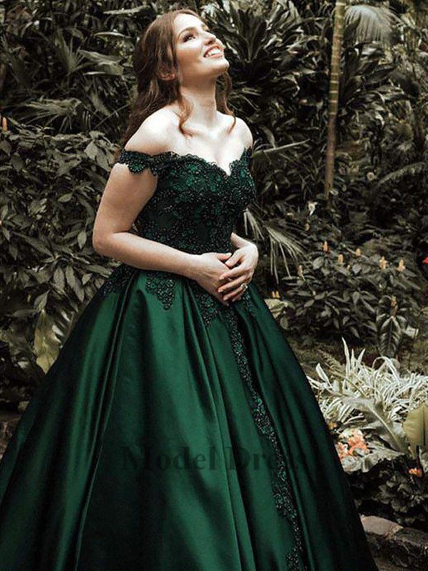 Green Princess Prom Dresses