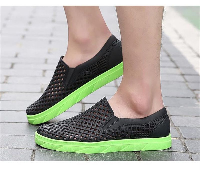 Mens Sandals Summer 2018 Jelly Shoes Mens Breathable Beach Sandals ...