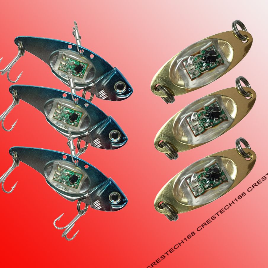 2021 LED Fishing Lures Deep Drop Super Waterproof LED Underwater Night ...