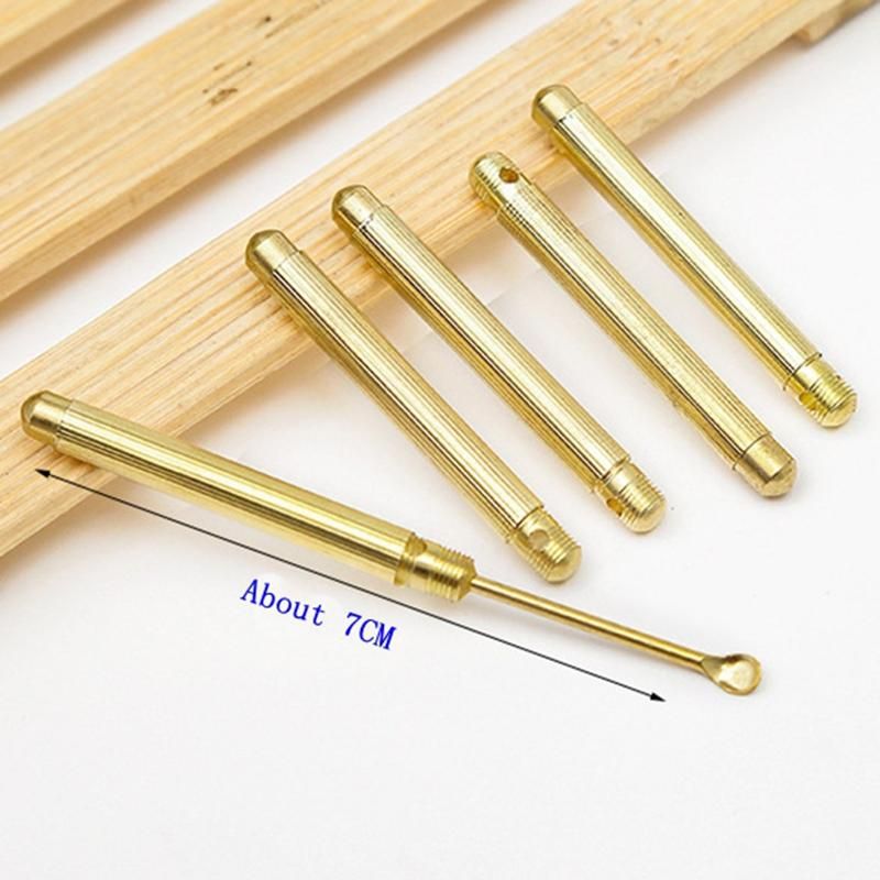Discount Gold Colour Snuff Snorter Sniffer Powder Spoon Portable Key ...