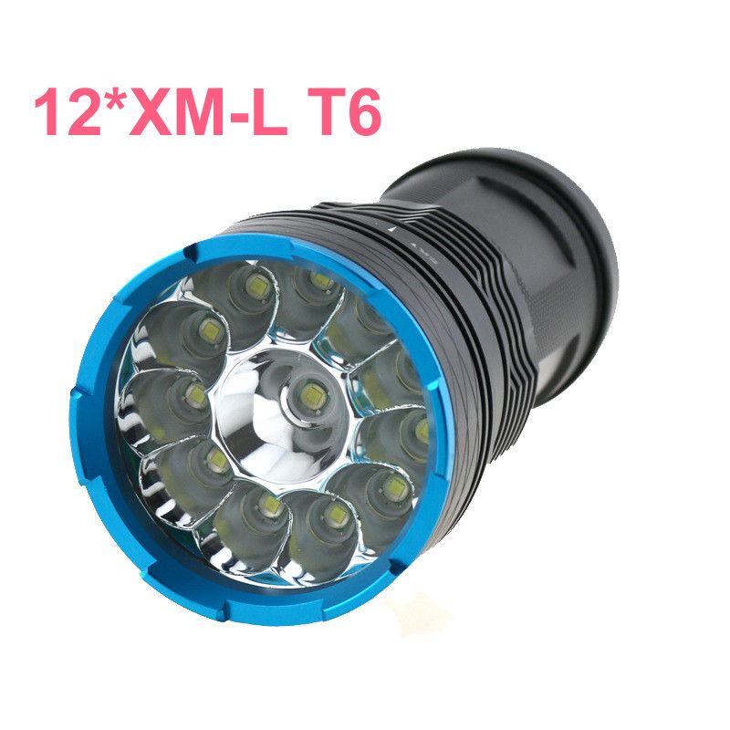 20000 Lumens King 12T6 LED Flashlamp 12 X CREE XM L T6 LED Flashlight ...