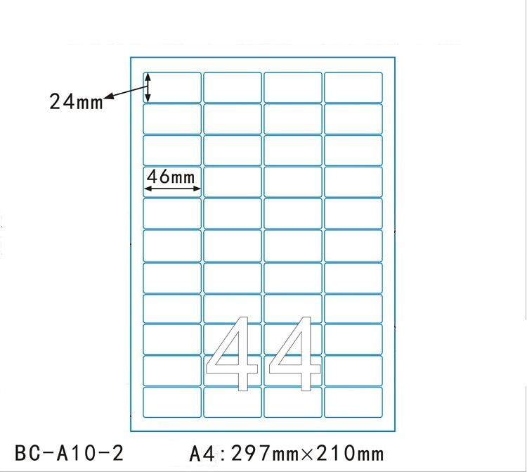 High Quality 50sheets White Label Stickers A4 Size Self Adhesive For ...