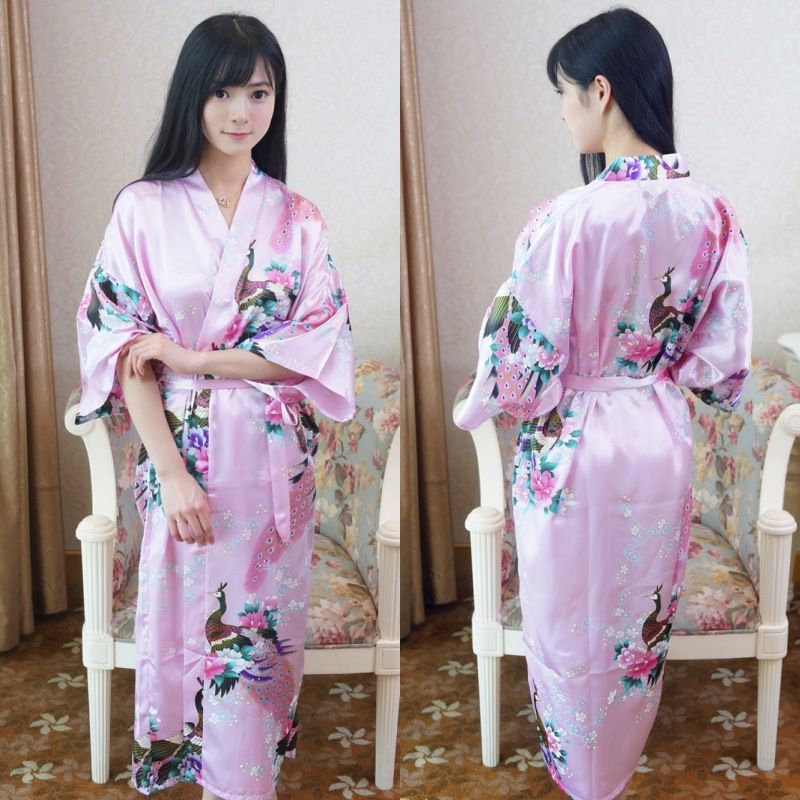 Sexy Yukata Women Kimono Pajamas Cardigan Lace Robe Bathrobe Sexy ...