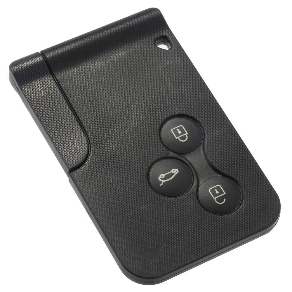 3 Buttons Key Card Case For Renault Clio Megane Scenic Grand Scenic Car ...
