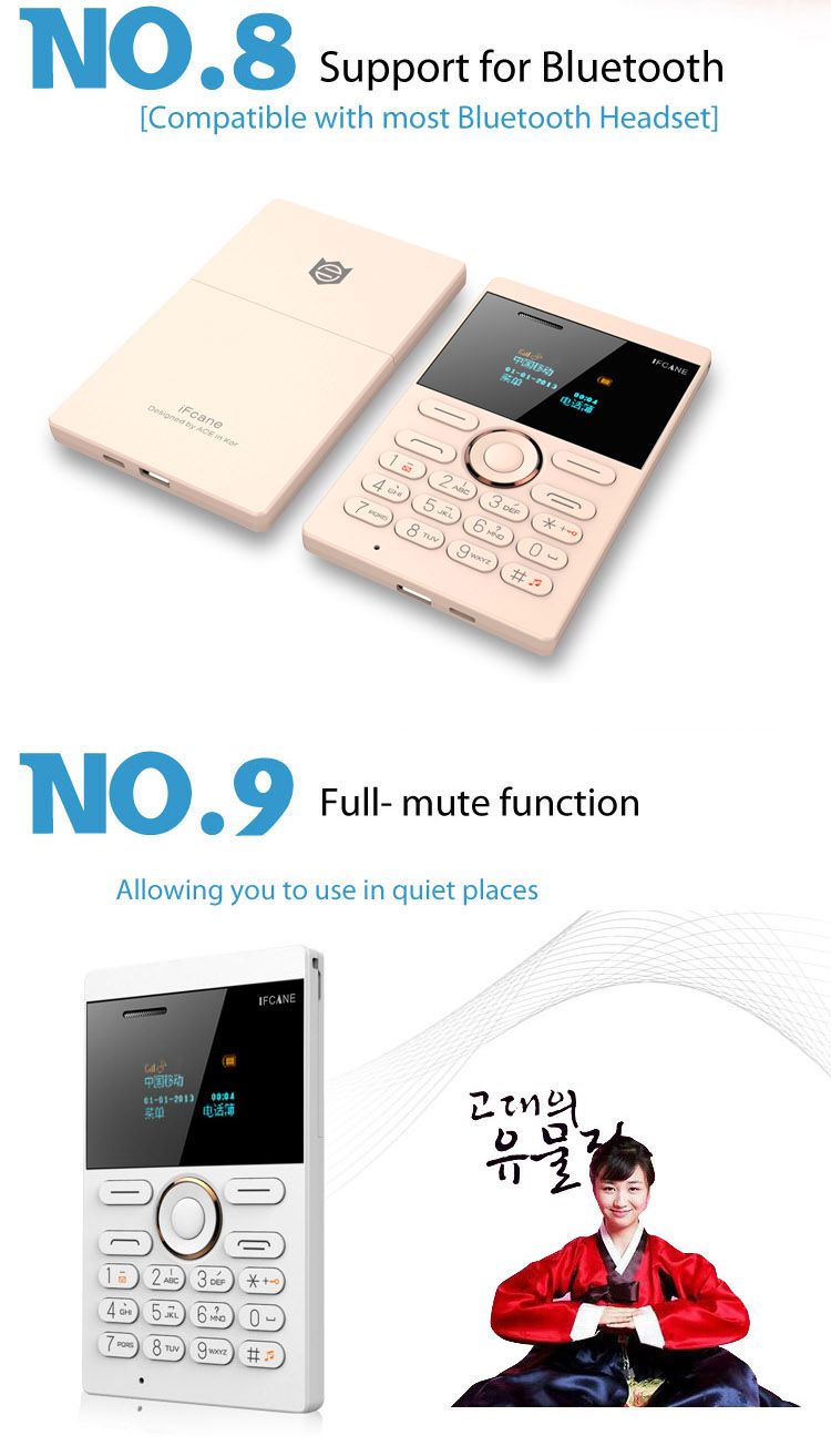 Best Original IFcane E1 Unlock Portable Small Mini Credit Card GSM ...