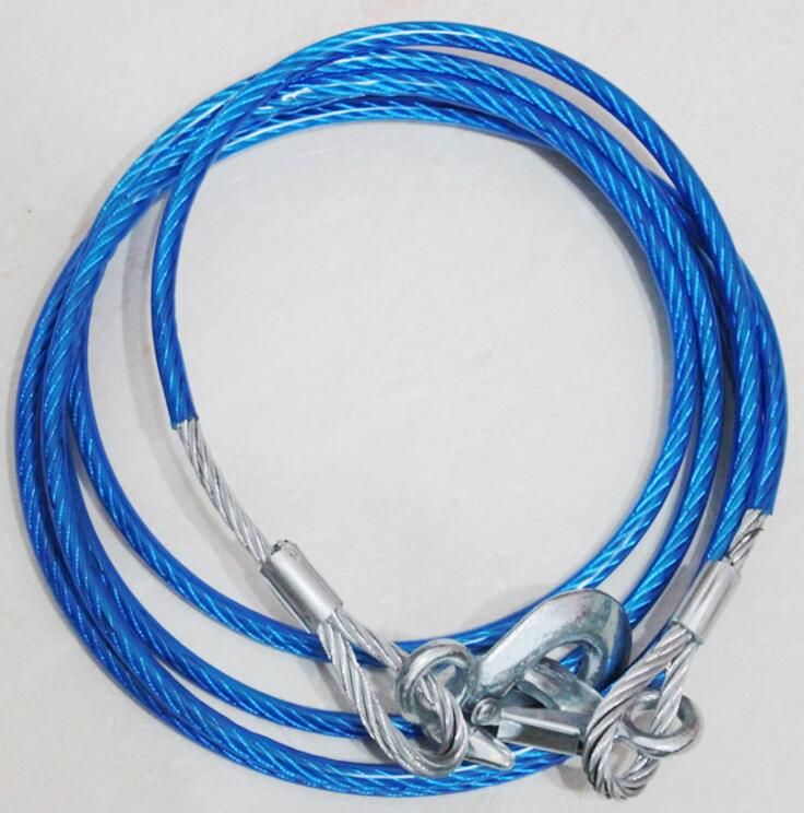 Cuerdas De Remolque De Alta Resistencia, 4M, 5 Toneladas, Cable De Alambre, Gancho De Seguridad ...
