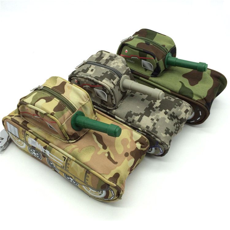 Creative Tank Shaped Modeling Cool Stationery Pencil Case Large ...