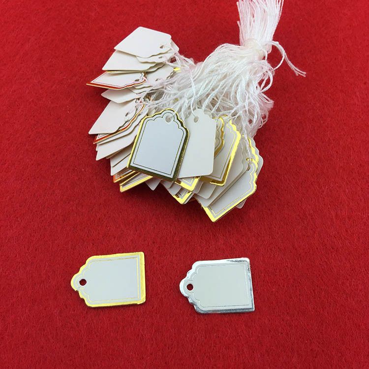 Blank Price Tag Plastic String With Hanging String 8 Styles For Jewelry ...