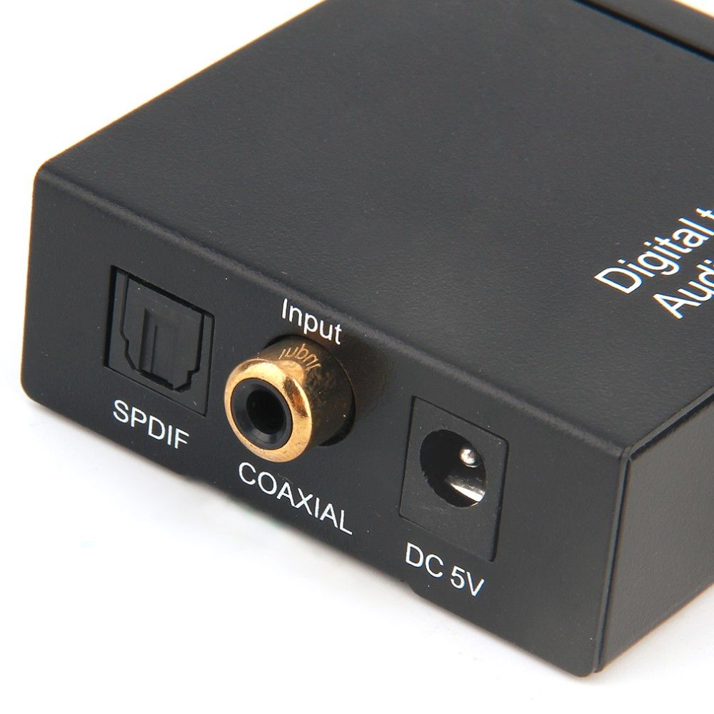 2020 Digital Coaxial Toslink Optical To Analog L/R RCA Audio Converter ...