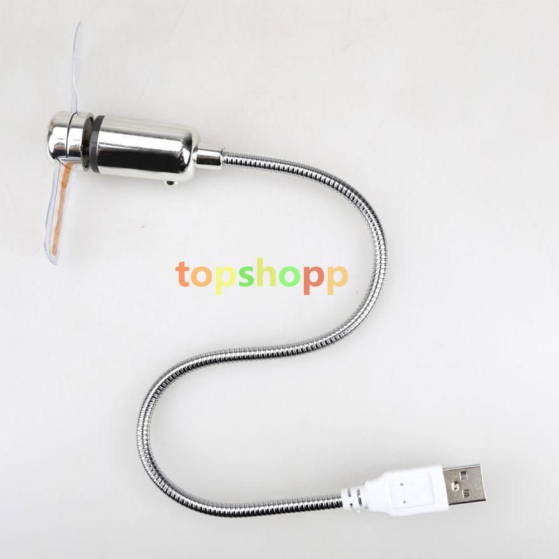 New Durable Adjustable USB Gadget Mini Flexible LED Light USB Fan Time ...