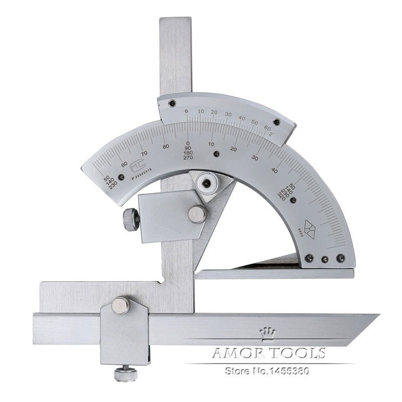 2021 Universal Bevel Protractor 0 320x2 Degree Angle Gauge Tool Inner ...