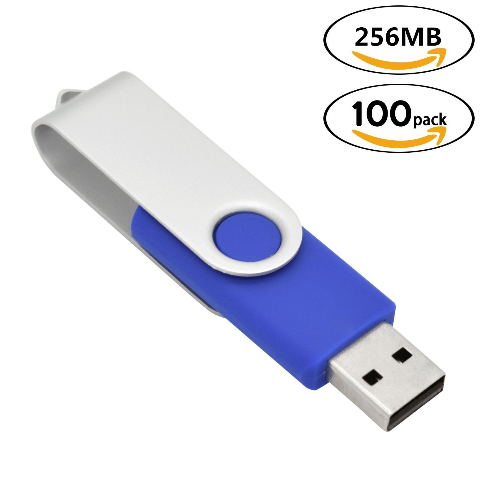 256MB USB 2.0 Flash Drives Swivel Pen Drives Metal Rotating Memory ...