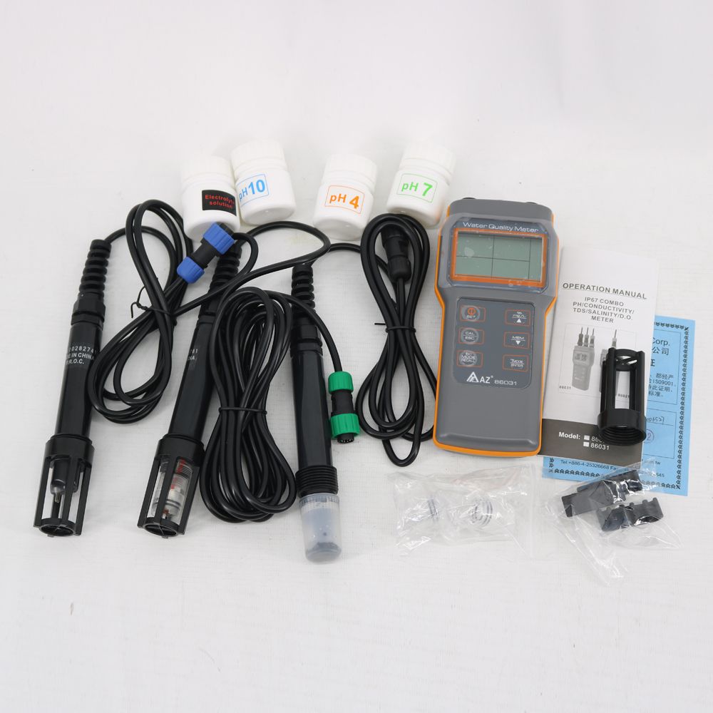 2020 Portable AZ86031 Water Quality Meter Dissolved Oxygen Tester PH ...