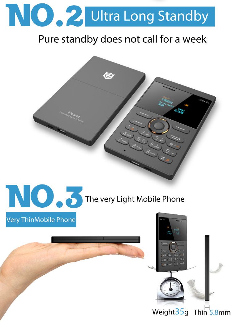 Best Original IFcane E1 Unlock Portable Small Mini Credit Card GSM ...