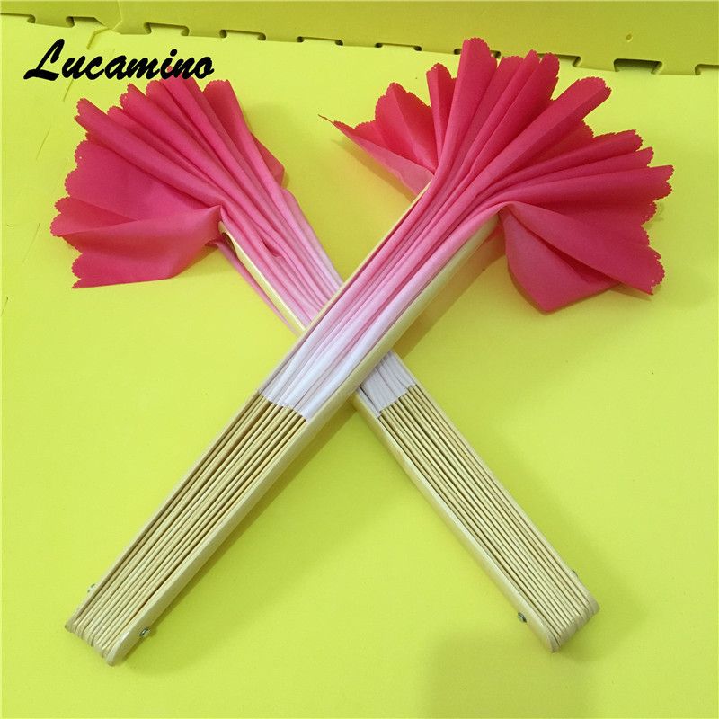 /Bamboo Tai Chi Double Hand Fan Mulan Training Wooden Fans Hot Selling ...